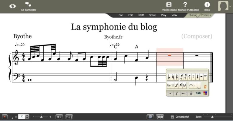 Avec NoteFlight, créez vos partitions de musique en ligne