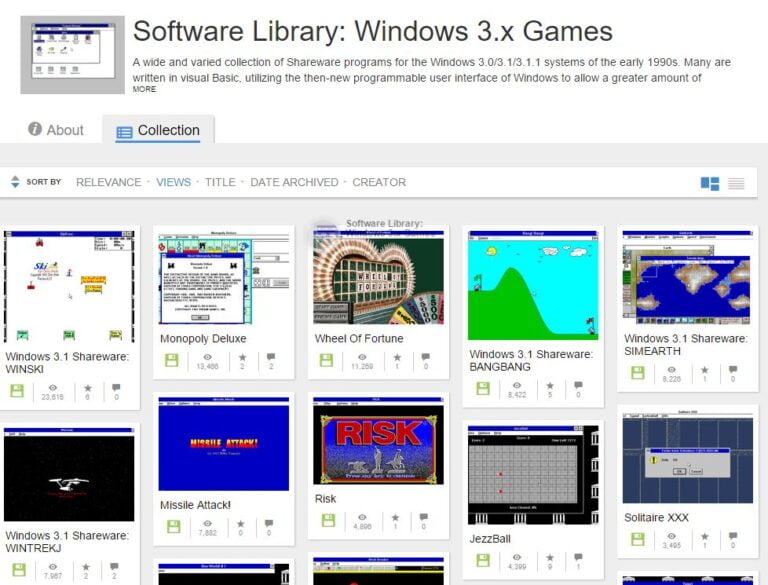 Over 1000 Windows 3.1 compatible games playable online for free!