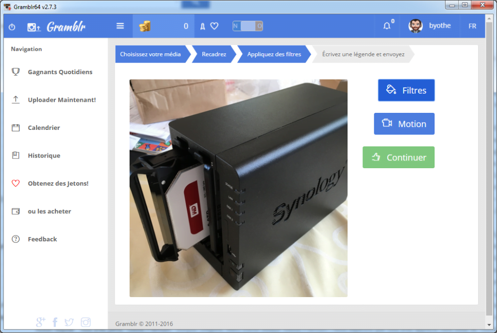 Gramblr : poster des photos sur Instagram depuis son ordinateur