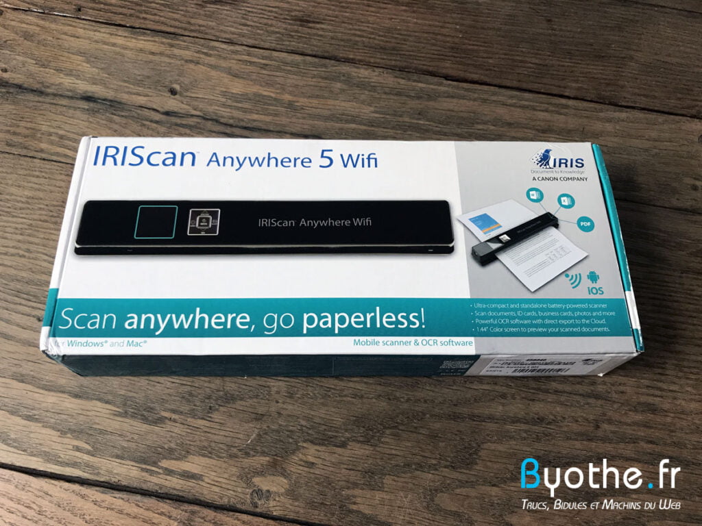 Test du scanner de poche IRIScan Anywhere 5 Wifi