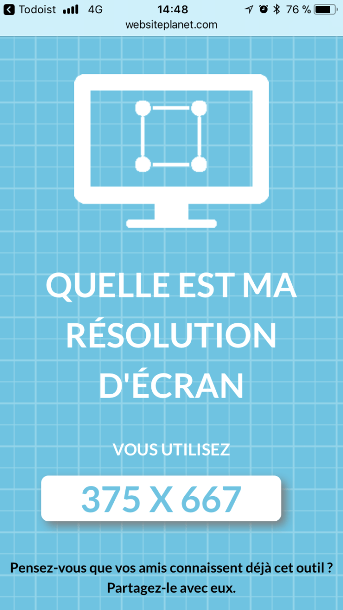 Connaître sa résolution d'écran en un clic