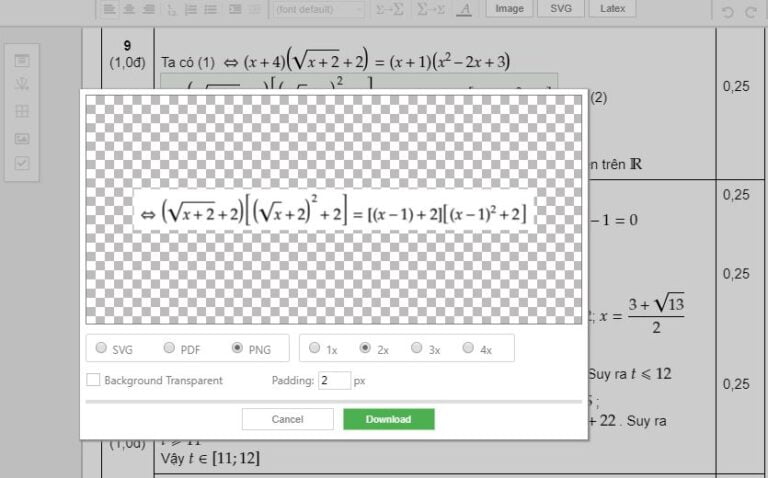Mathcha, a free online editor of mathematical formulas!
