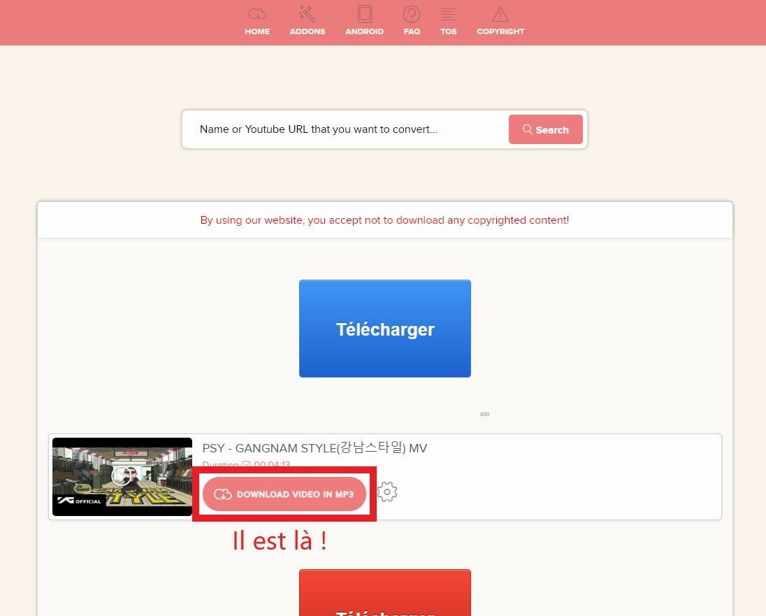 Youzik, pour convertir des vidéo YouTube en MP3