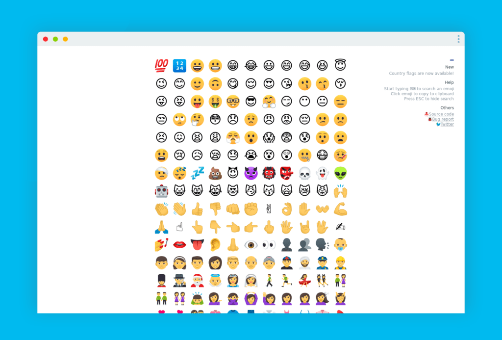 Rocket Emoji a site to copy and paste emojis from your browser