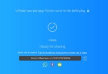 Send a file without any size limit with ToffeeShare