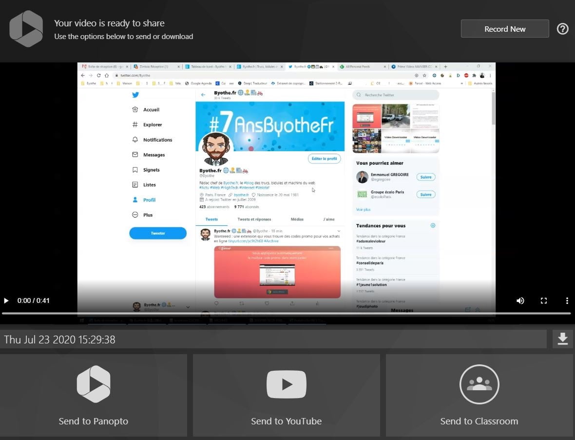 Panopto Express: record your screen without installing anything!
