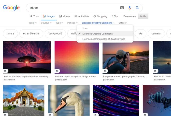 Comment trouver des images gratuites avec Google