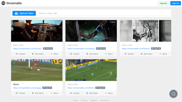 Streamable to host and share your videos for free