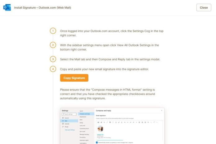 Signature Hound : super signature pour emails sur Gmail, iPhone, Outlook