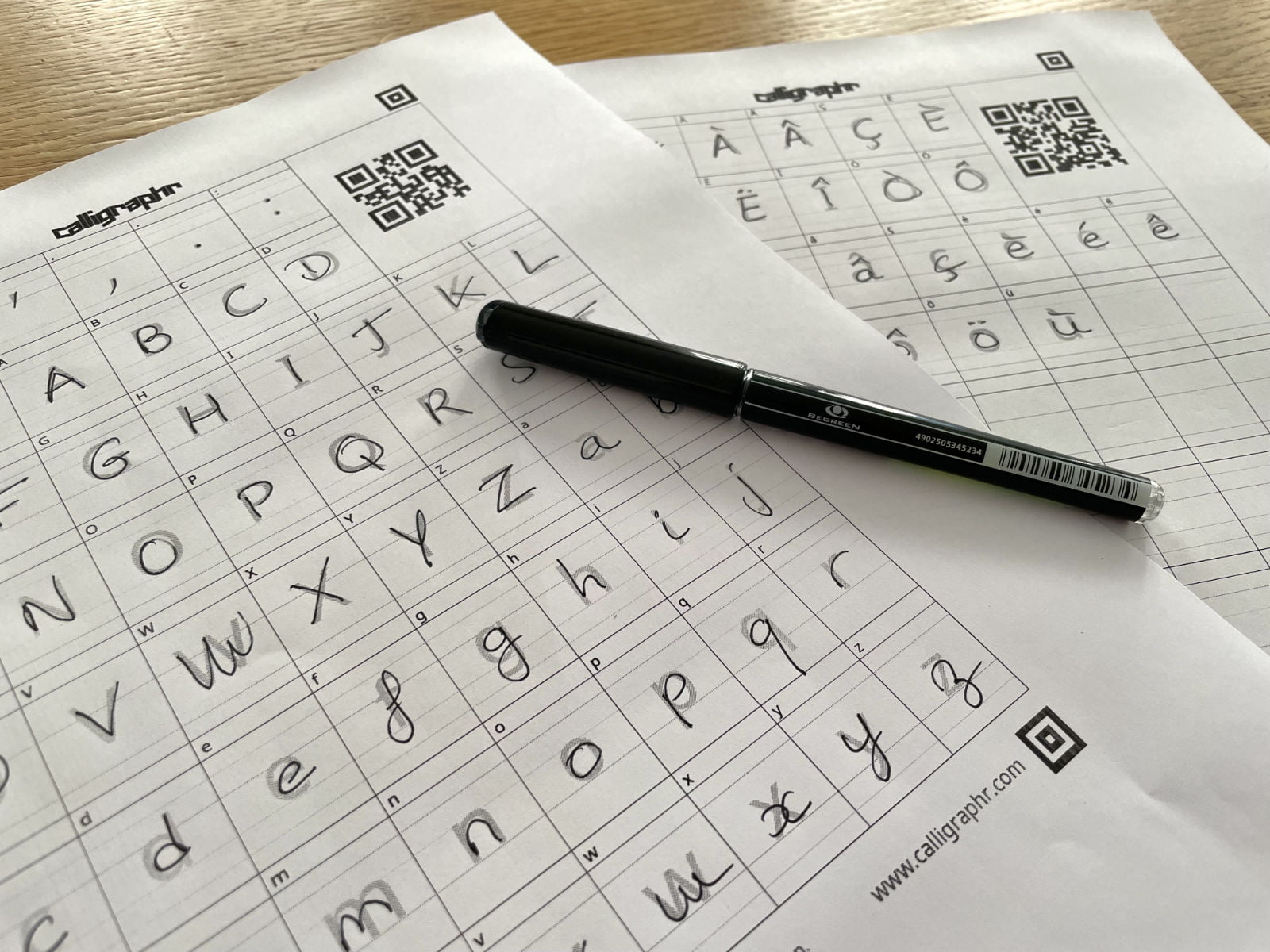 Calligraphr, a font with your handwriting