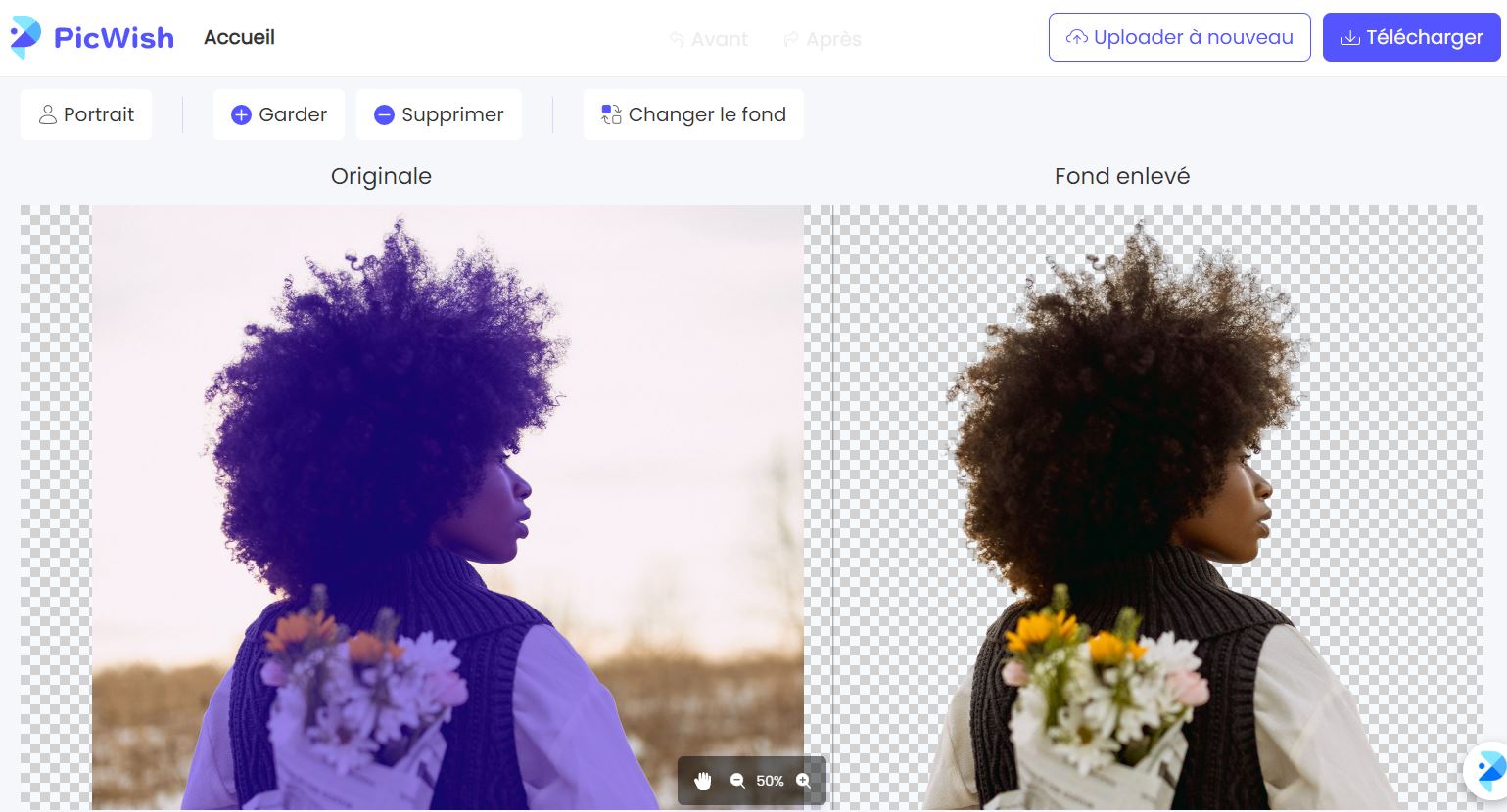 PicWish: remove the background of an image online for free