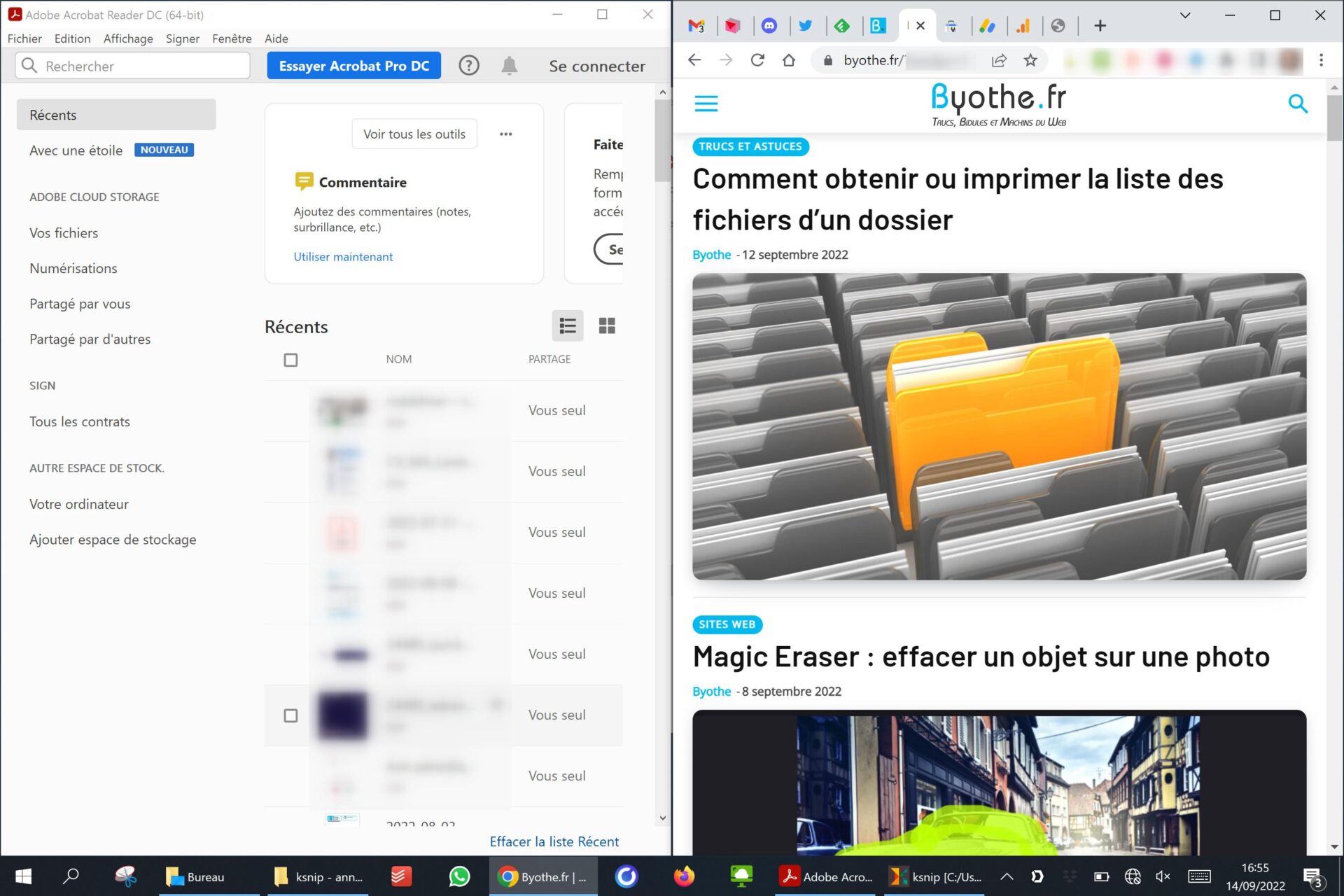 Comment diviser son écran en 2 sous Windows 10 et Windows 11