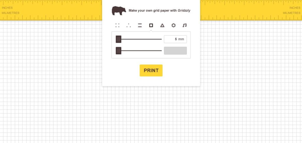 Create Custom Grid Paper with Gridzzly