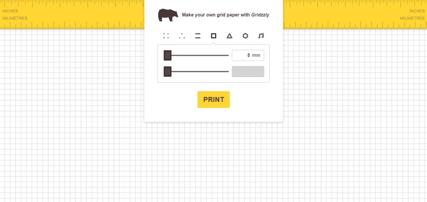 Create Custom Grid Paper with Gridzzly
