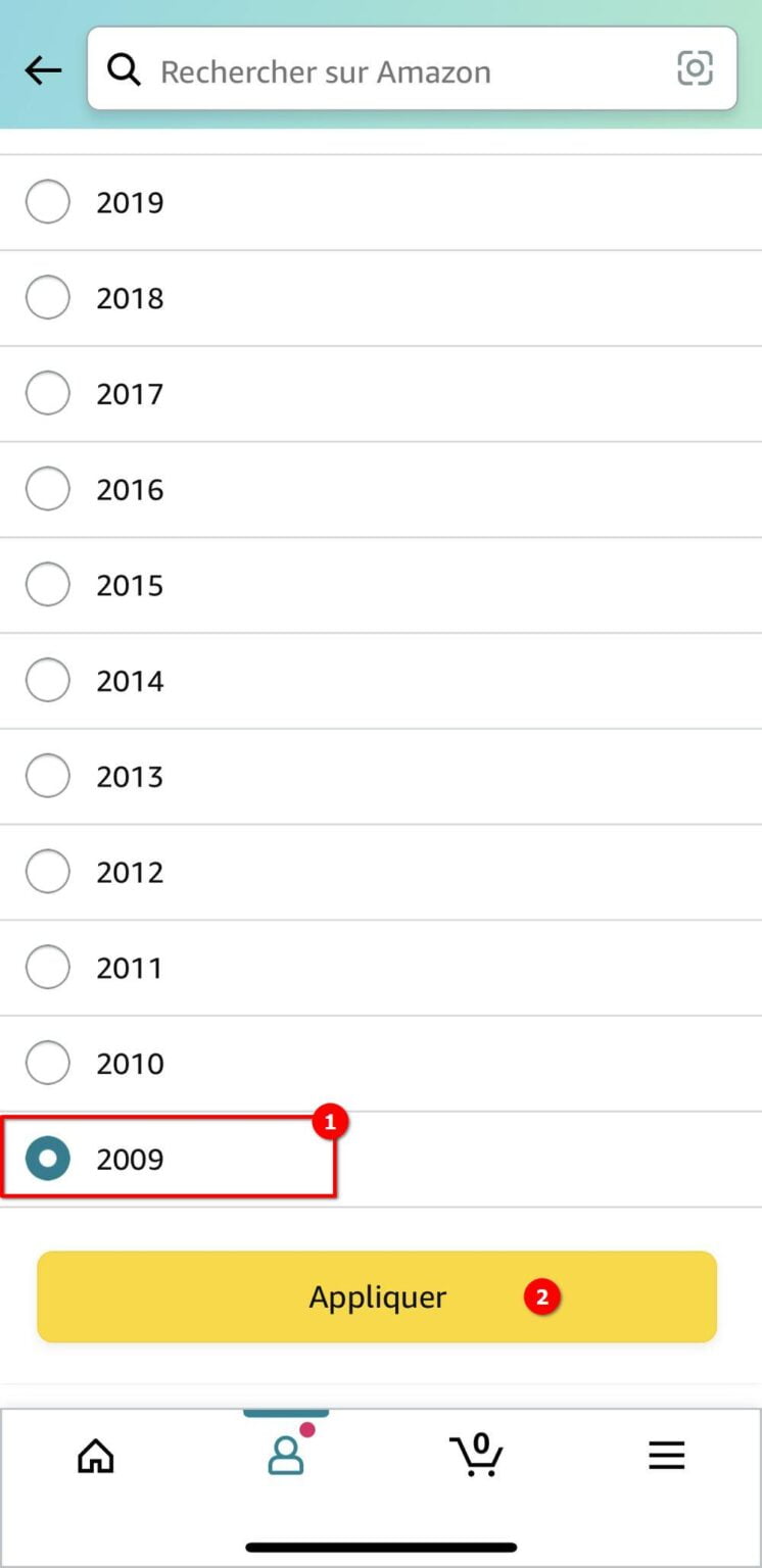 Comment retrouver votre premier achat sur Amazon