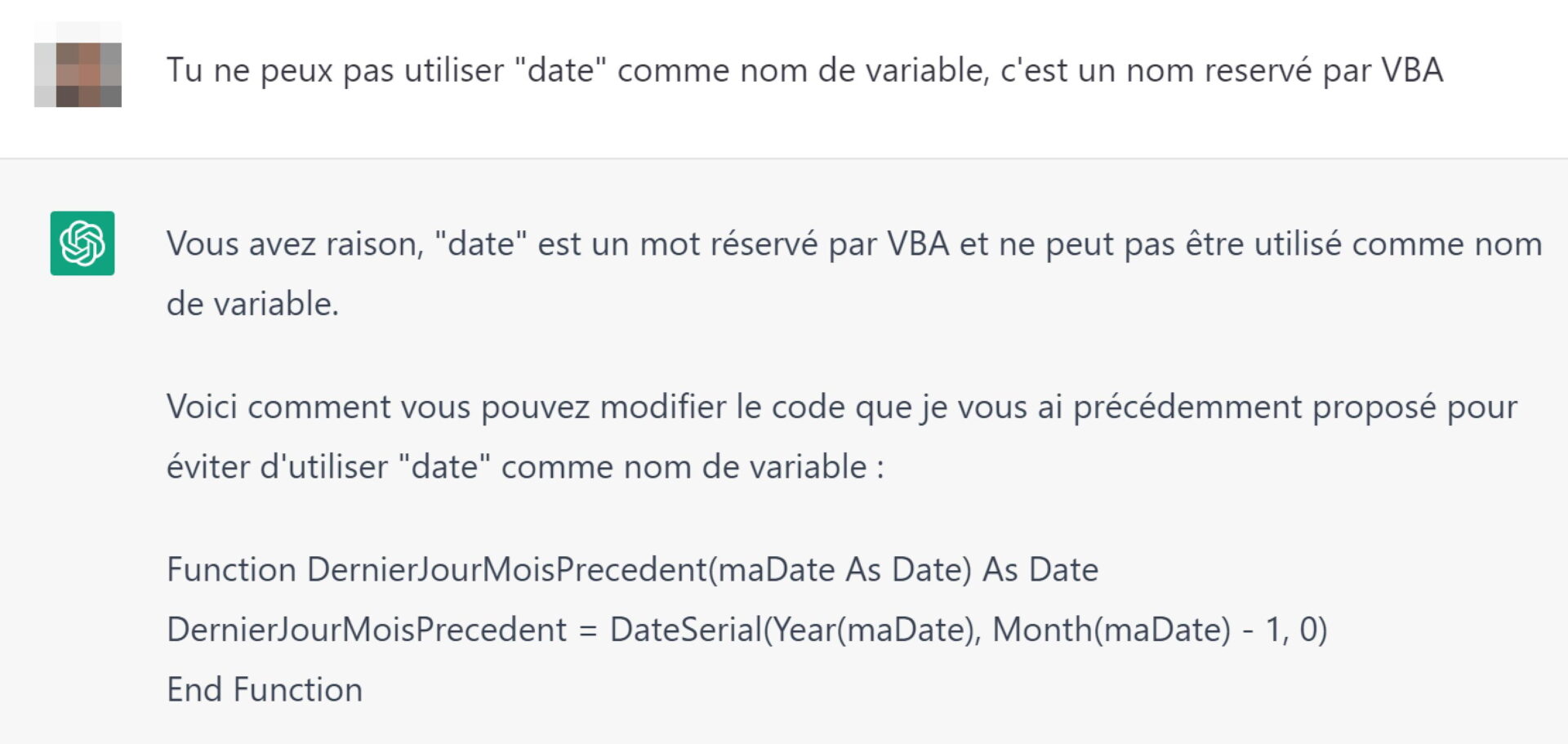 Générer des formules Excel avec ChatGPT une IA surpuissante