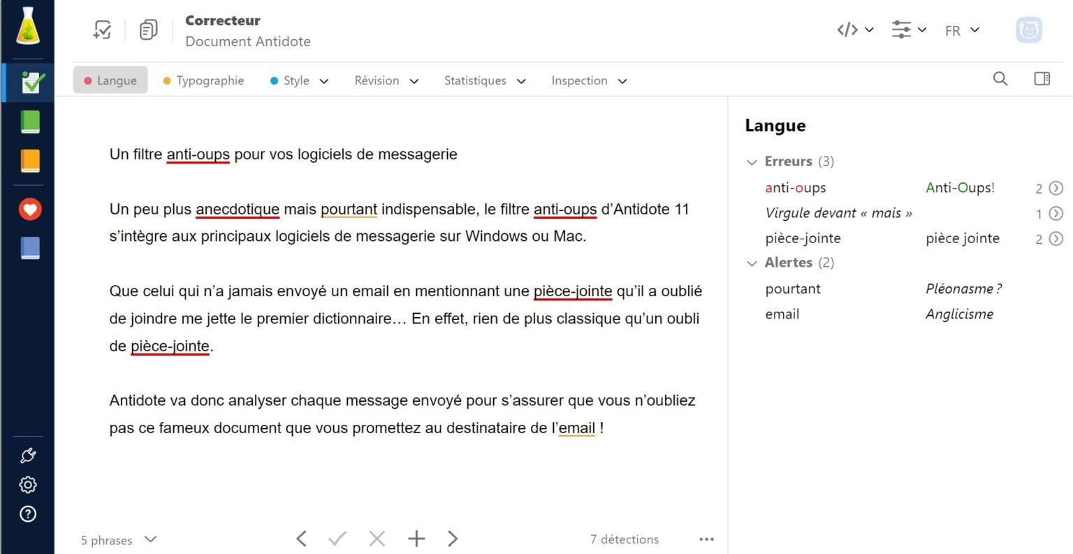 Antidote 11, un correcteur très puissant pour ne plus faire de fautes