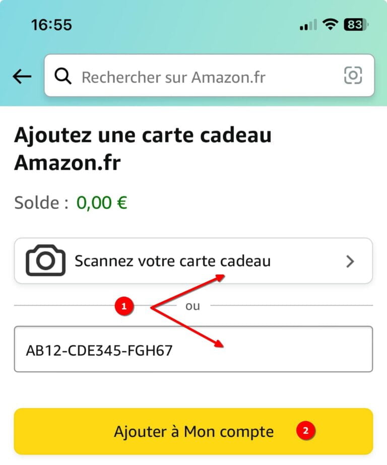 Comment utiliser une carte cadeau Amazon