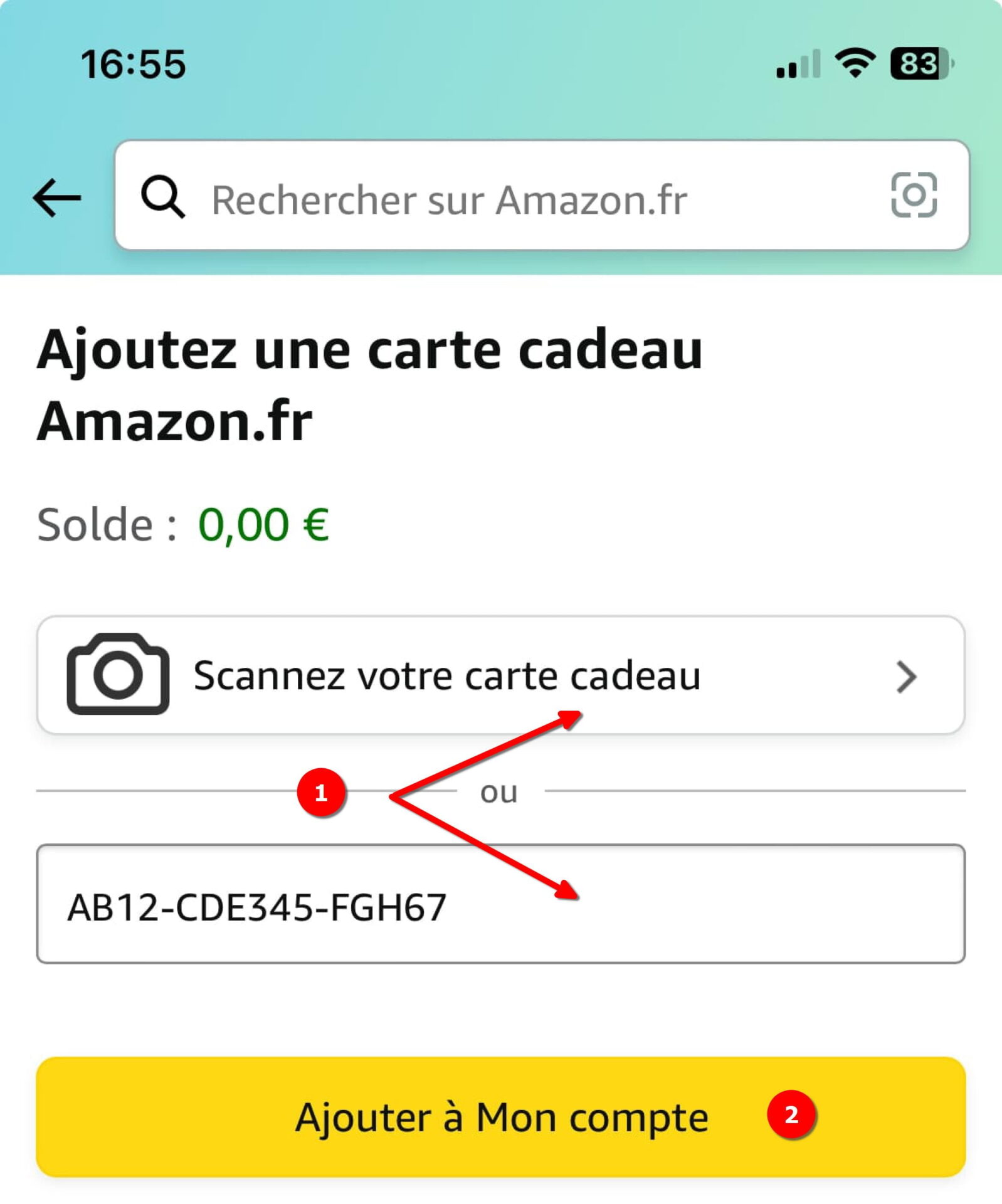 Comment utiliser une carte cadeau Amazon