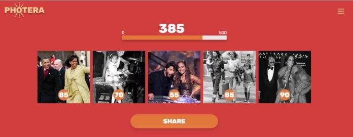 Photera, a game where you have to guess the date of photos