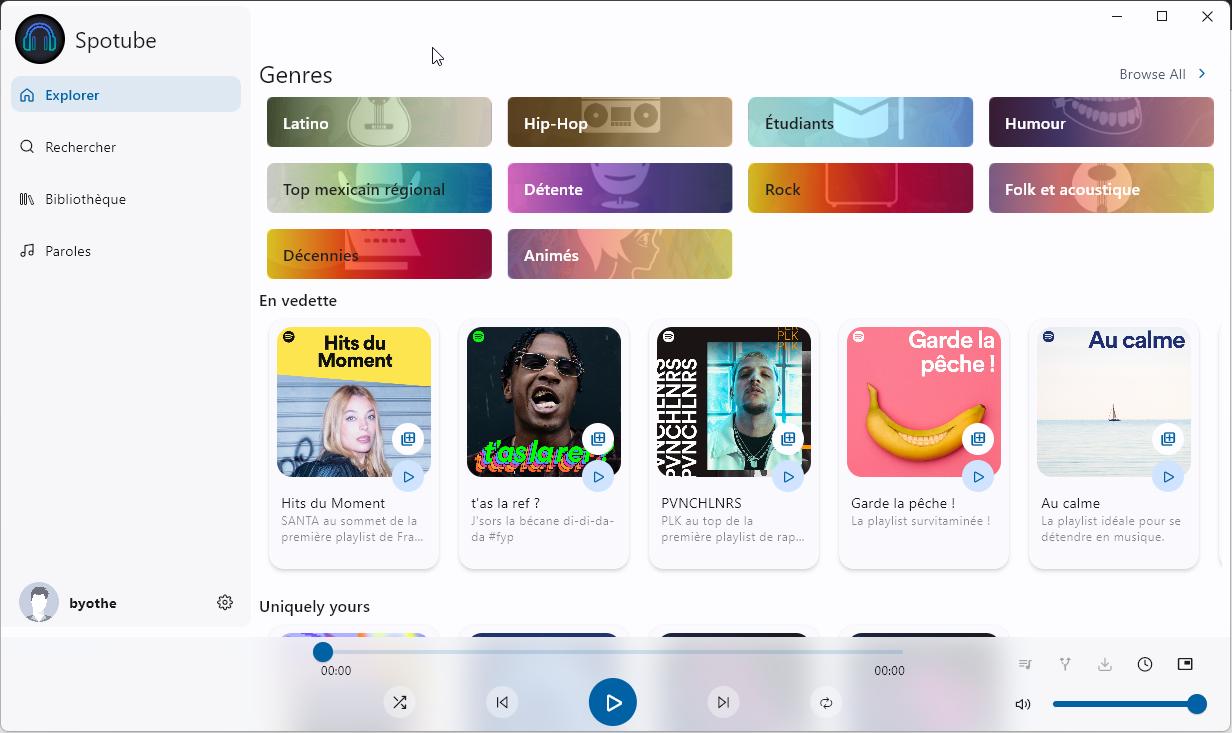 Spotube : Un client Spotify alternatif vraiment sympa