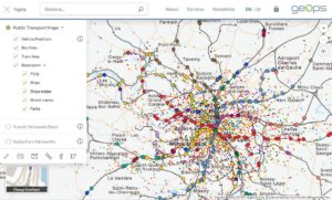 Mobility Portal de geOps : une carte interactive des transports en commun dans le monde