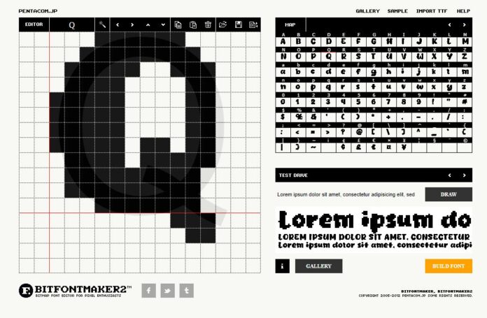BitFontMaker2: Create your own fonts!