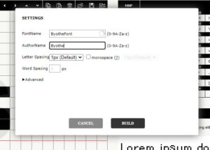 BitFontMaker2 : Créez vos propres polices de caractère