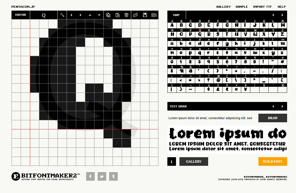 BitFontMaker2: Create your own fonts!