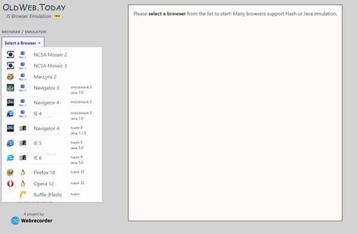 OldWeb.Today lets you view old versions of websites!