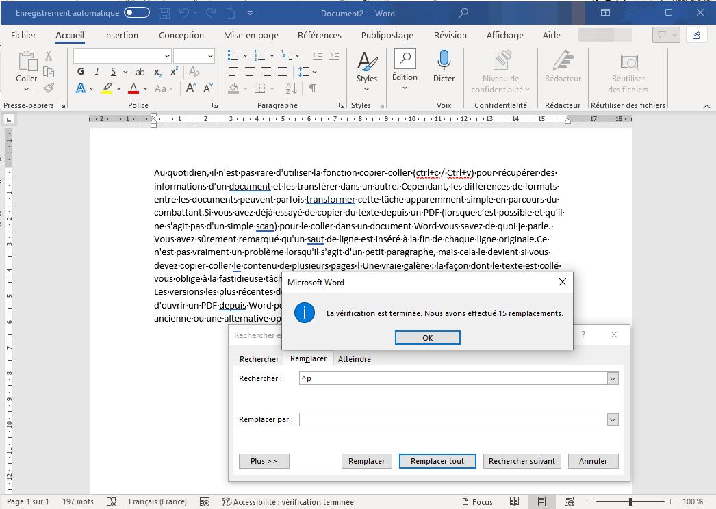 Copier-coller le texte d'un PDF dans Word sans ruiner la mise en page