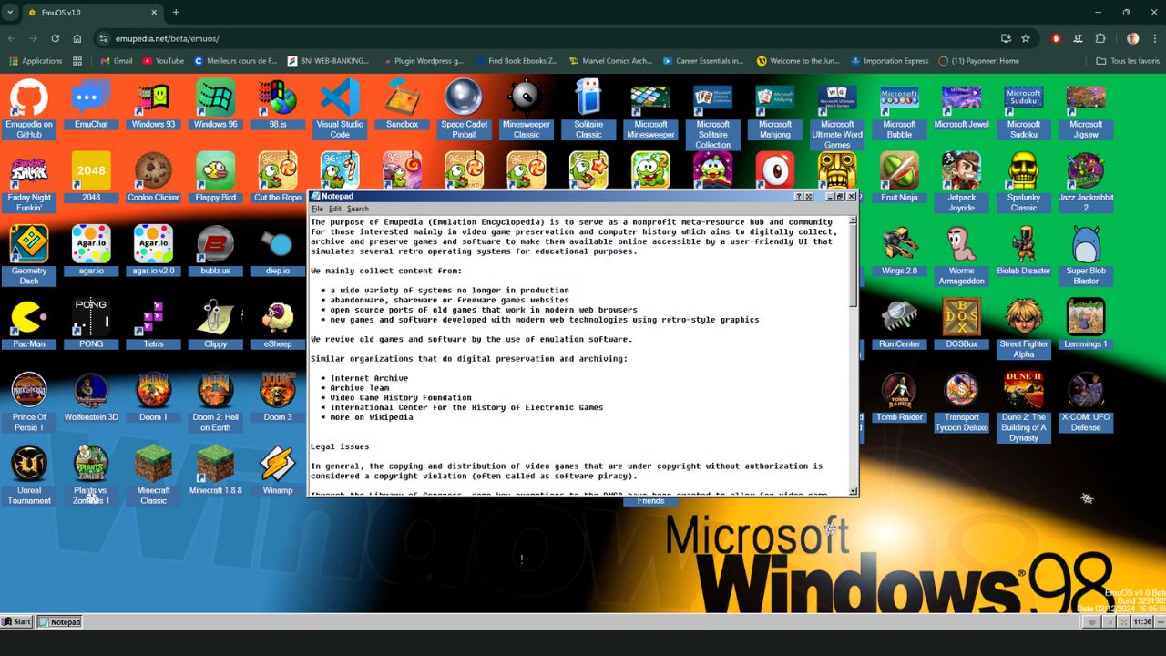 EmuOS: How to play retro games on Windows for free?