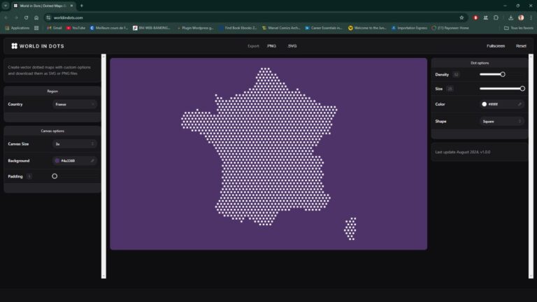 World in Dots: the online tool to create personalized dot maps