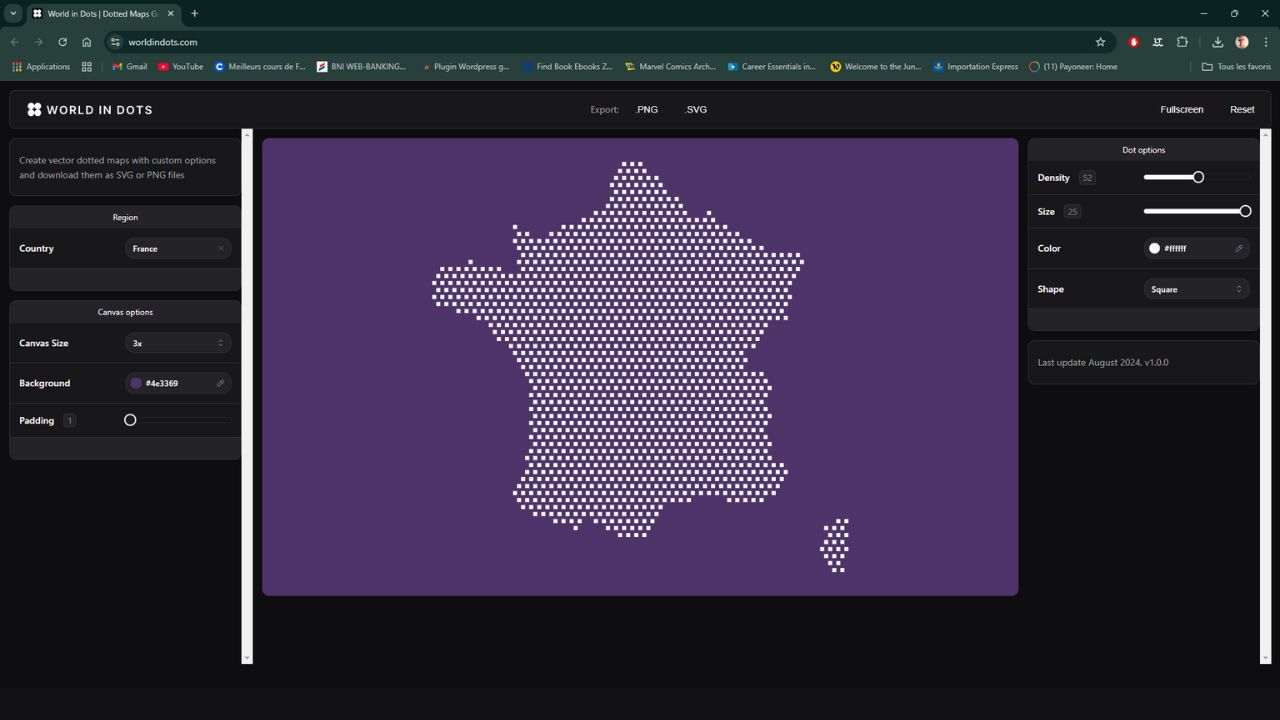 World in Dots: the online tool to create personalized dot maps