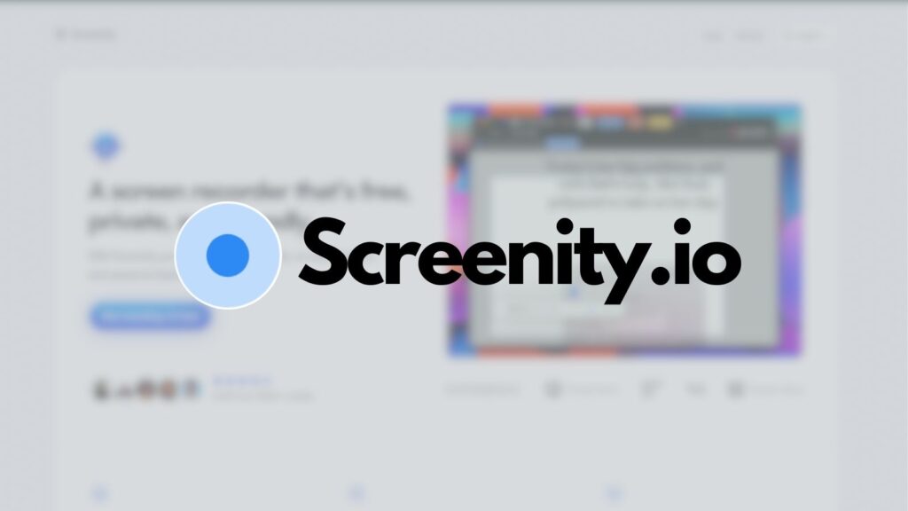 Screenity.io : comment faire un enregistrement gratuit de votre écran