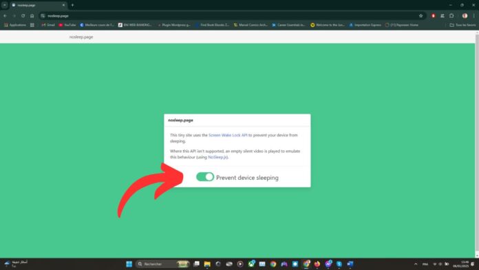 Nosleep.page: the site that prevents computers or smartphones from ...