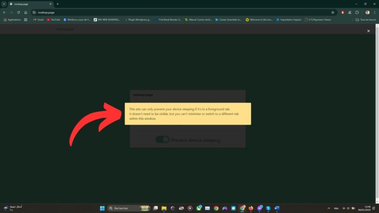 Nosleep.page: the site that prevents computers or smartphones from going to sleep