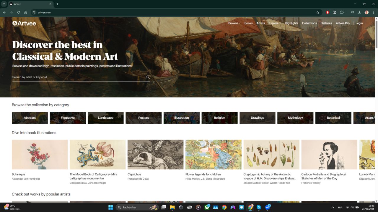 Artvee: a huge library of freely accessible artworks