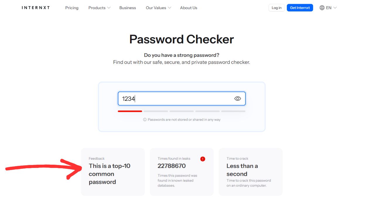 Internxt Password Checker : l’outil parfait pour tester la robustesse ...