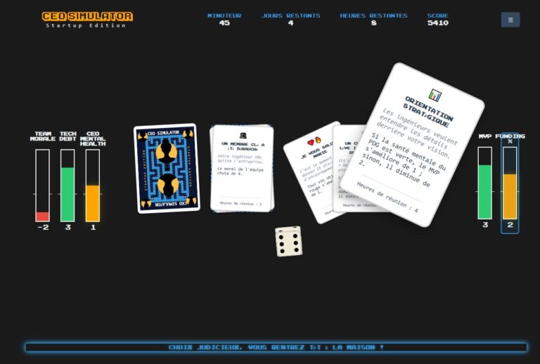 CEO Simulator: Step into the shoes of a startup CEO!