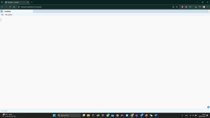NotepadJs: Windows Notepad Recreated for the Web?