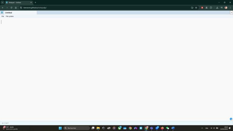 NotepadJs: Windows Notepad Recreated for the Web?