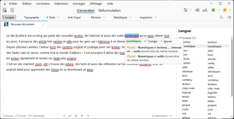 Antidote 12: grammar correction gets a boost with AI