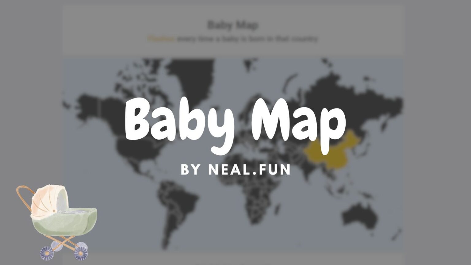 Neal.fun's Baby Map: Visualize births around the world